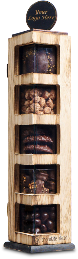 Chocolate Cubes Tower | Chocolate Decor